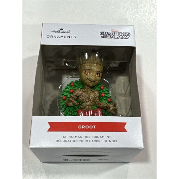 Hallmark | Holiday | Hallmark Marvel Groot Wreath Christmas Ornament ...